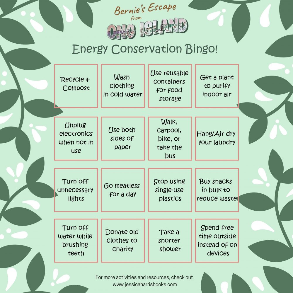 Energy Conservation Bingo! - Jess Harris Books